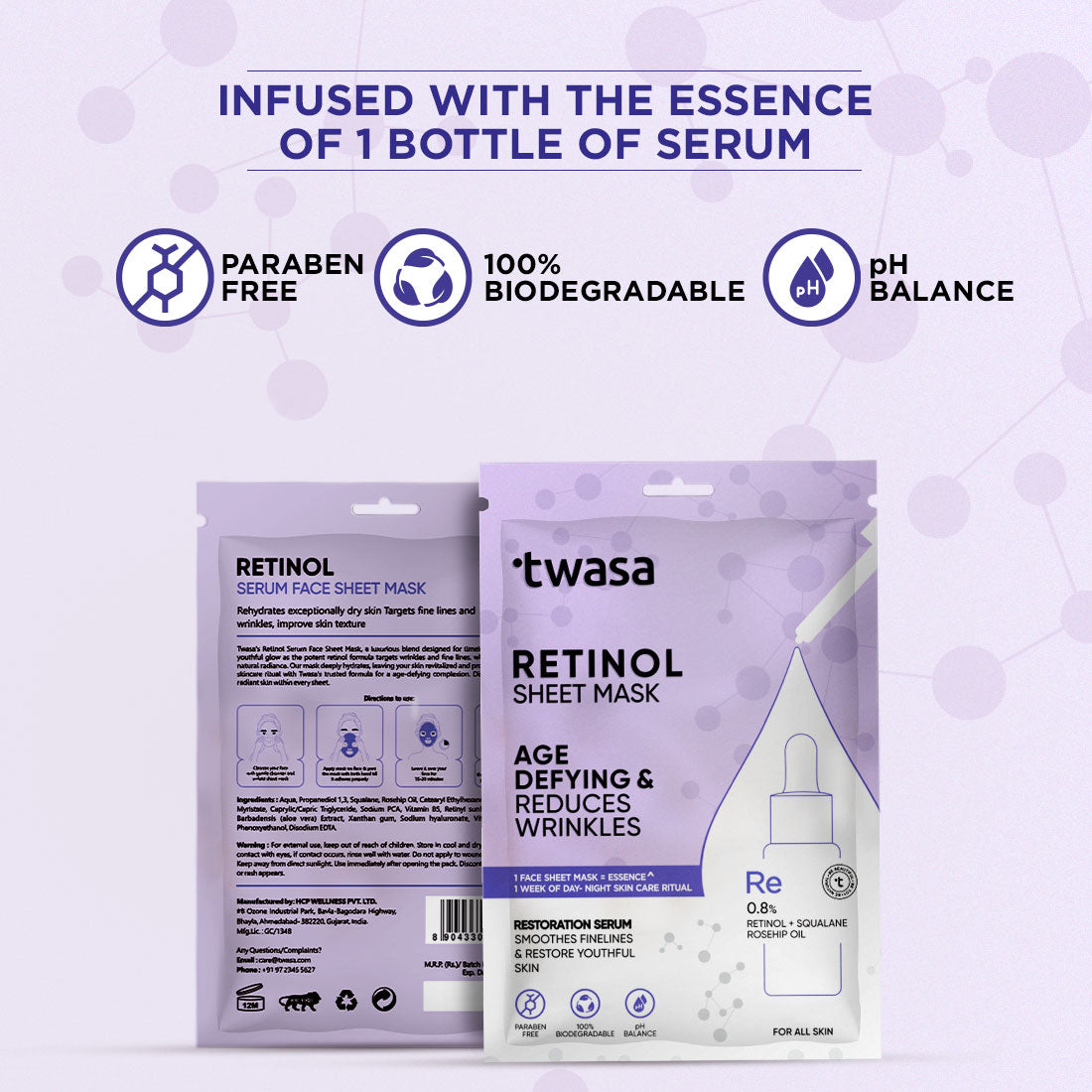 Buy Retinol Sheet Mask for Radiant Skin | Shop Serum Sheet Mask Online ...